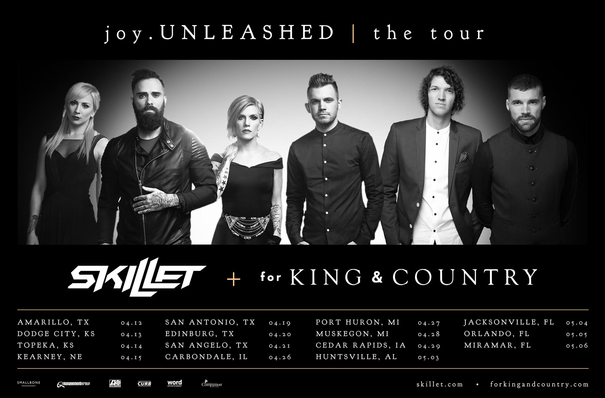 Skillet And For King And Country Announce Joy Unleashed Tour News Indie